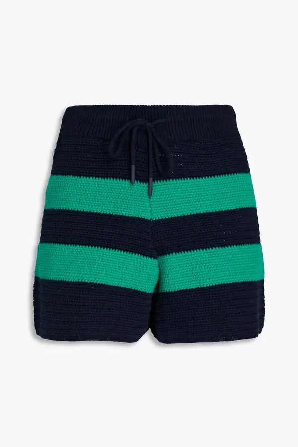 Zimmermann Striped Cotton Knit Shorts