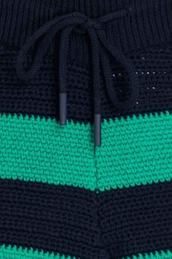 Zimmermann Striped Cotton Knit Shorts