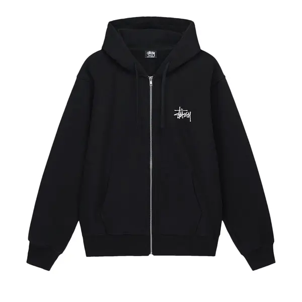 StÜssy Basic Zip Hoodie - Black