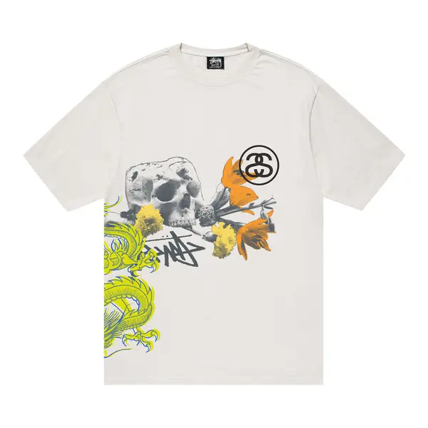 StÜssy Strike Pigment Dyed Tee 'natural - Cream