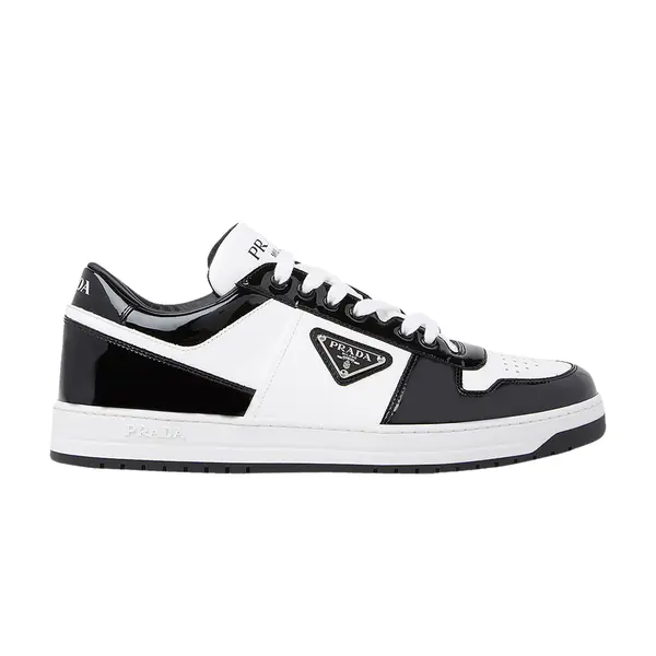 Prada Downtown Leather Sneakers - Black