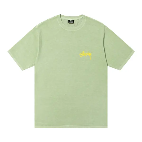 StÜssy How We're Livin' Pigment Dyed Tee 'sage - Green