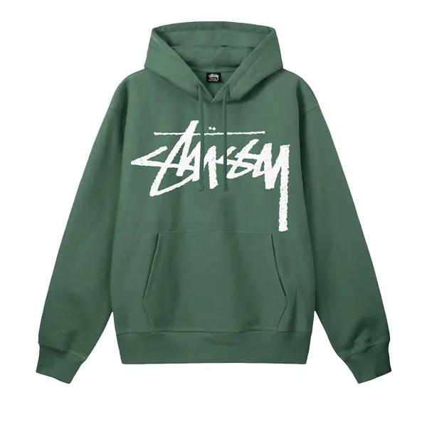 StÜssy Big Stock Hoodie - Green