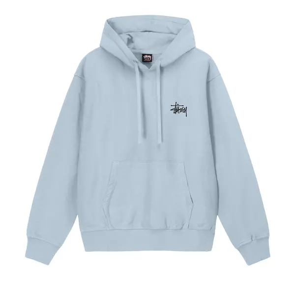 StÜssy Basic Pigment Dyed Hoodie - Blue
