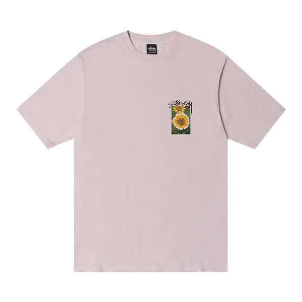StÜssy Flower Grid Pigment Dyed Tee