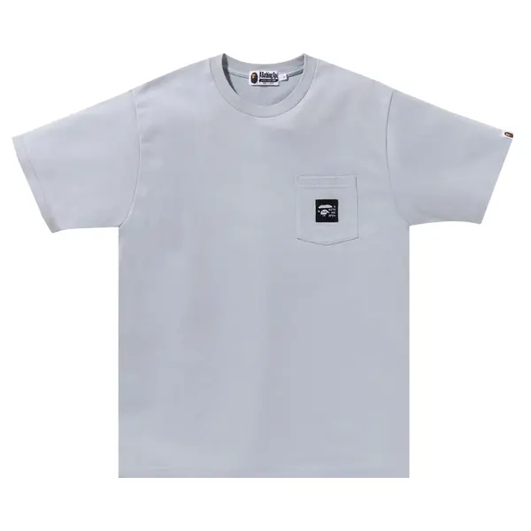 A BATHING APE Label Pocket Tee - Grey
