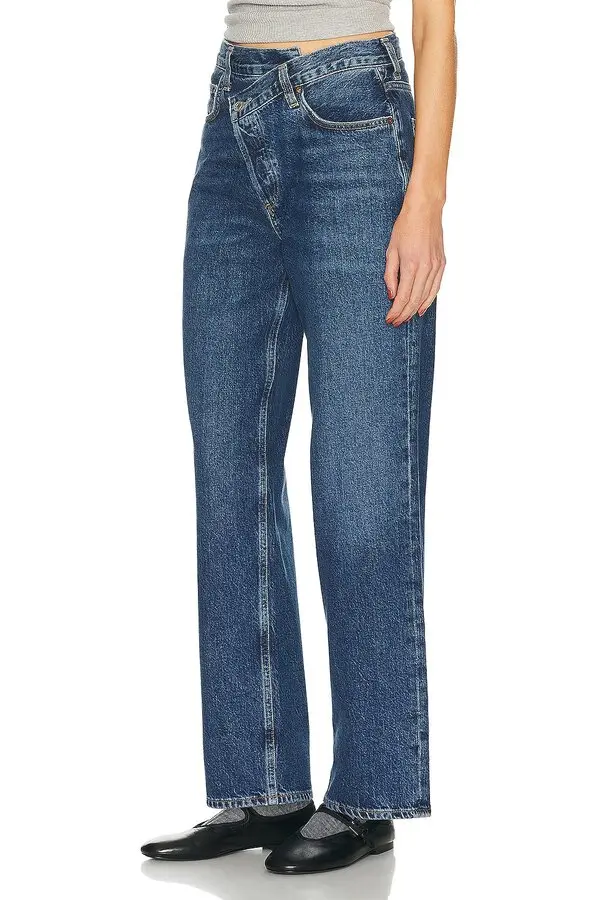 AGOLDE Criss Cross Straight Leg Jeans - Control