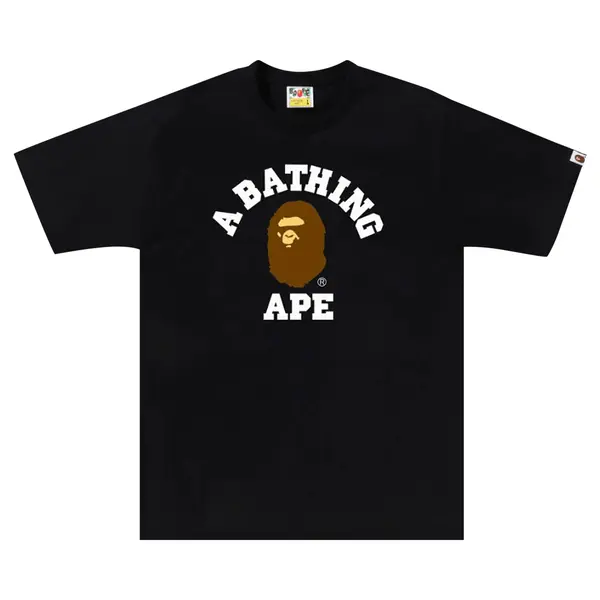 A BATHING APE College Tee - Black