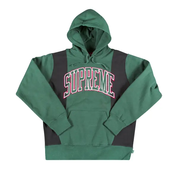 Supreme Paneled Arc Hooded Sweatshirt - Green