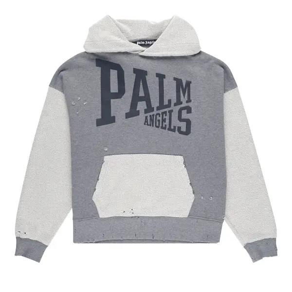 Palm Angels College Hoodie - Grey