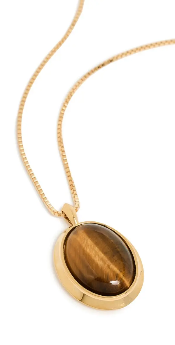 THIRD CROWN Bizote Cabochon Pendant Necklace