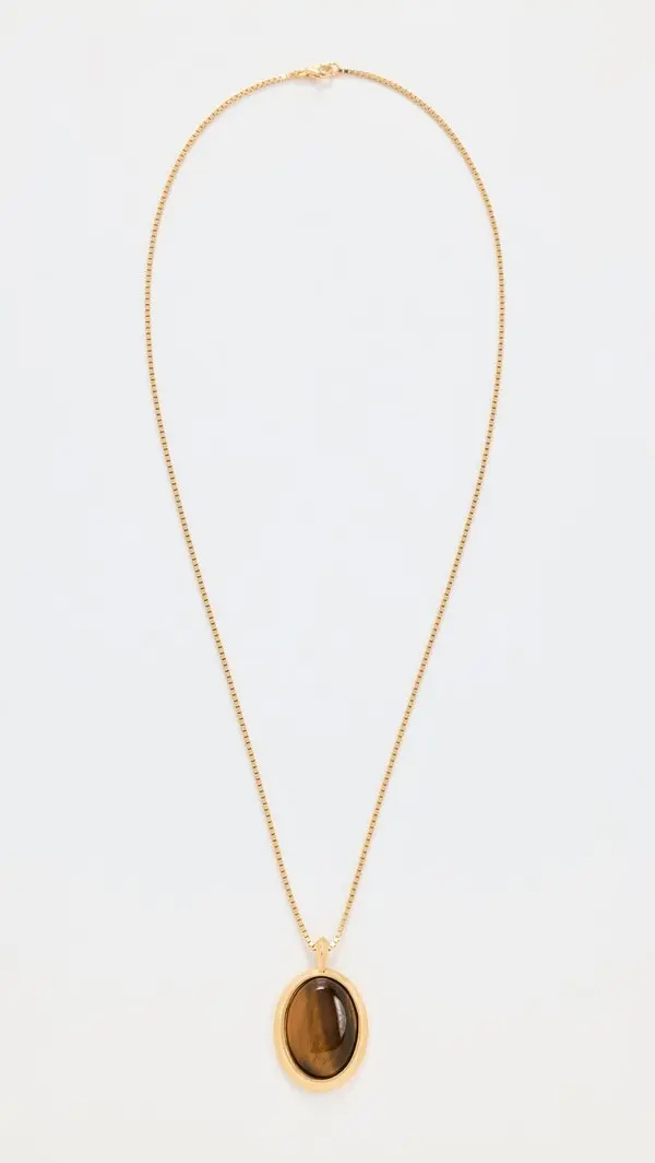 THIRD CROWN Bizote Cabochon Pendant Necklace