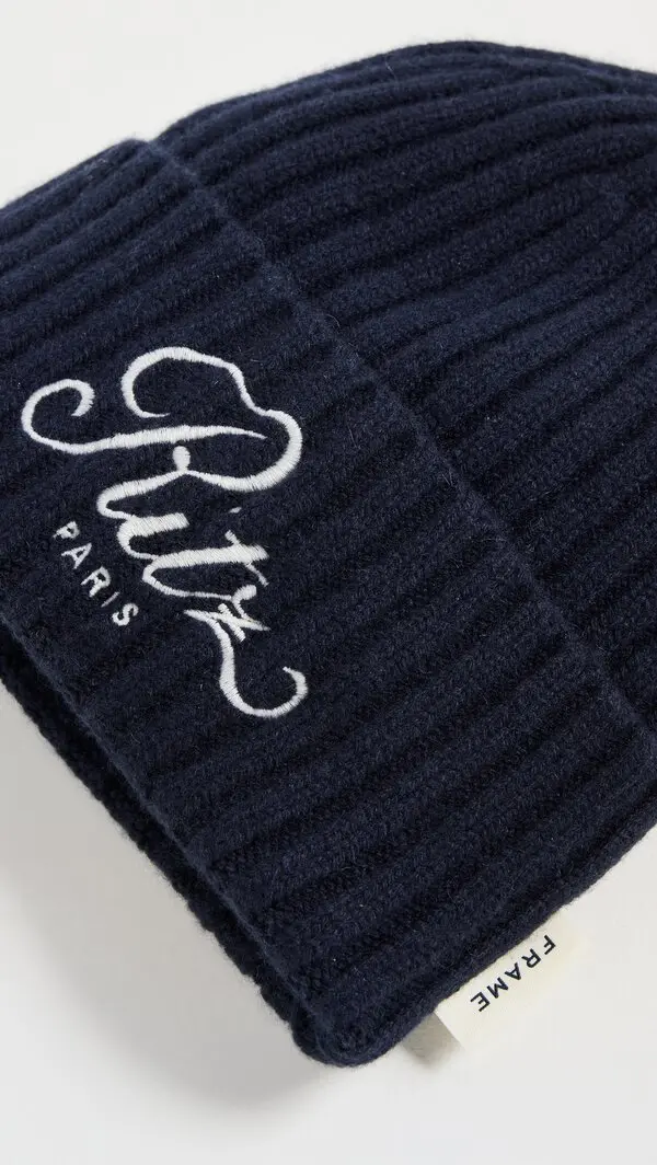 FRAME X Ritz Paris Cashmere Beanie - Navy