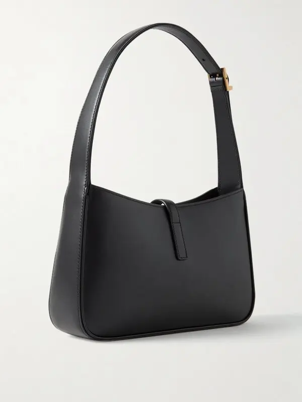 Saint Laurent Le 5 À 7 Leather Shoulder Bag - Black