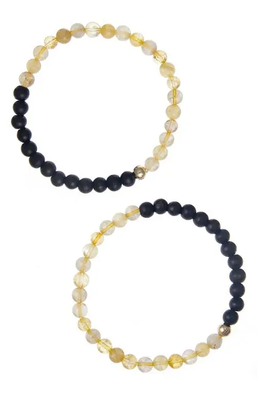 THE HEALER’S COLLECTION N69 Money Max Set Of 2 Bracelets - Black