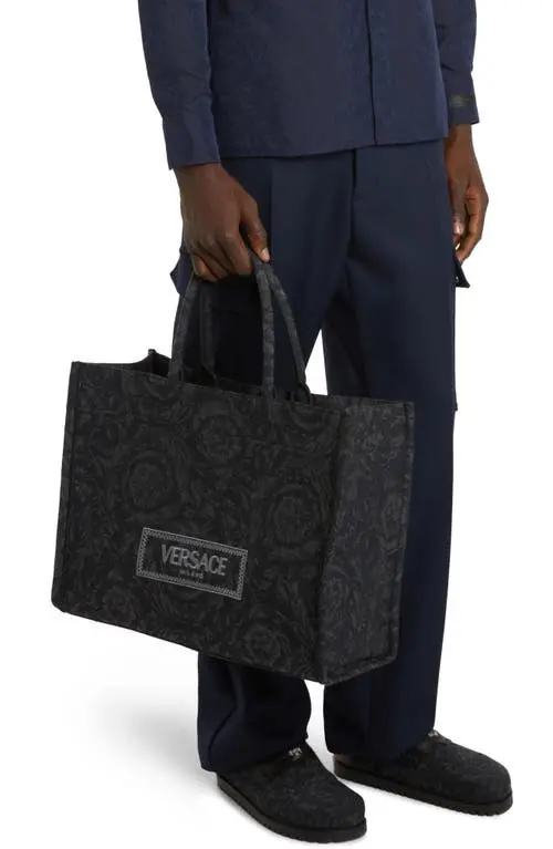 Versace Extra Large Barocco Jacquard Tote