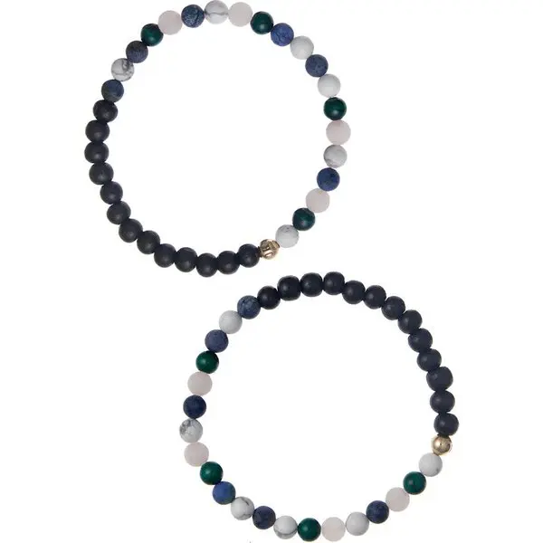 THE HEALER’S COLLECTION Set Of Two Mental Focus Bracelets - Black