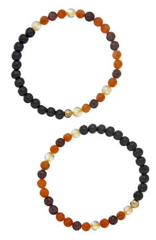 THE HEALER’S COLLECTION N33 After Dark Bracelet Set - Black