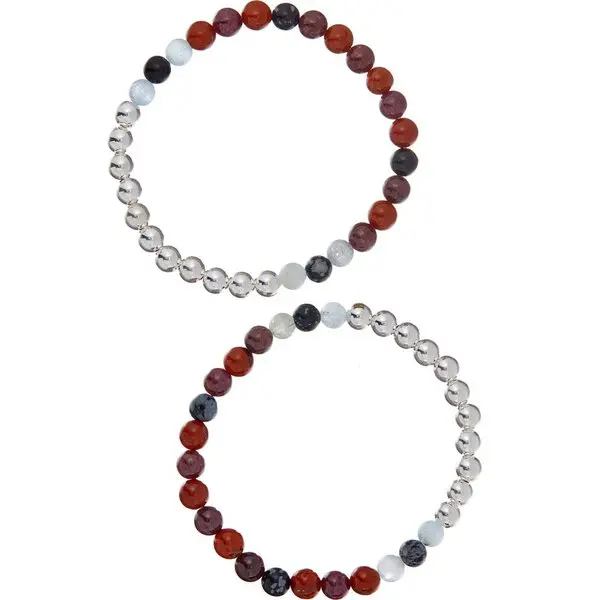 THE HEALER’S COLLECTION Set Of Two Bracelets - Silver
