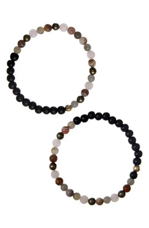 THE HEALER’S COLLECTION N5 Goodbye Trauma Bracelet Set - Black
