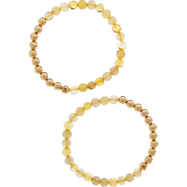 THE HEALER’S COLLECTION N69 Money Max Bracelet Set - Yellow Gold