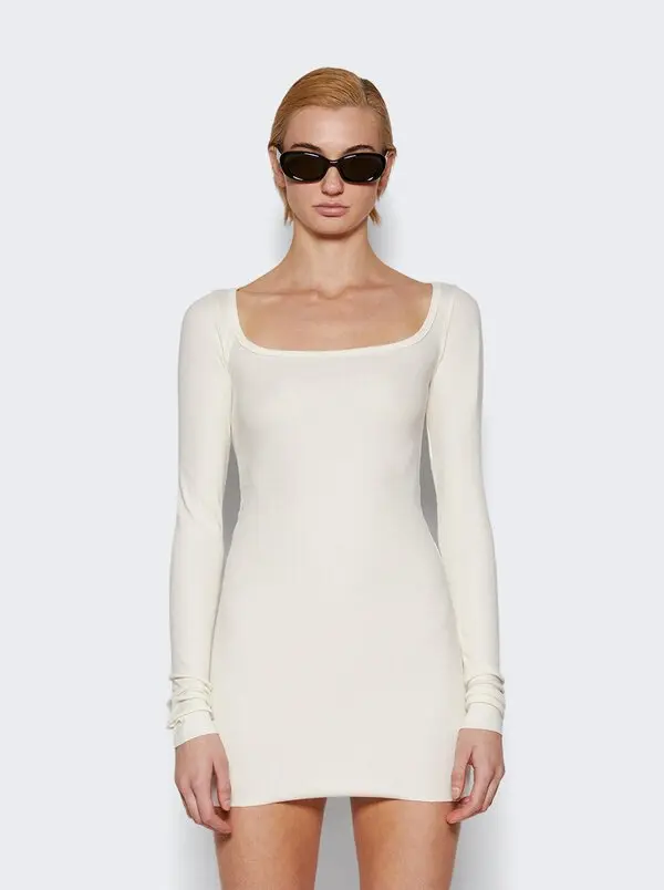 white christmas dresses Brigid Cowl Neck Scoop Back Mini Dress Ivory– Selfie Leslie