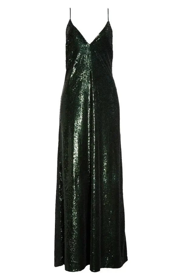 green sherri hill long dress Topshop Black Sequinned Mini Dress main image 0