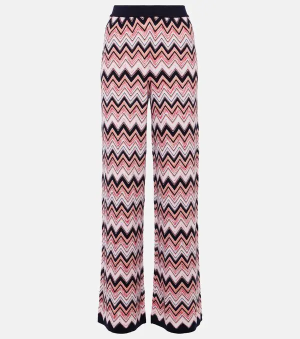 Missoni Zig Zag High-rise Wide-leg Pants - Multicoloured