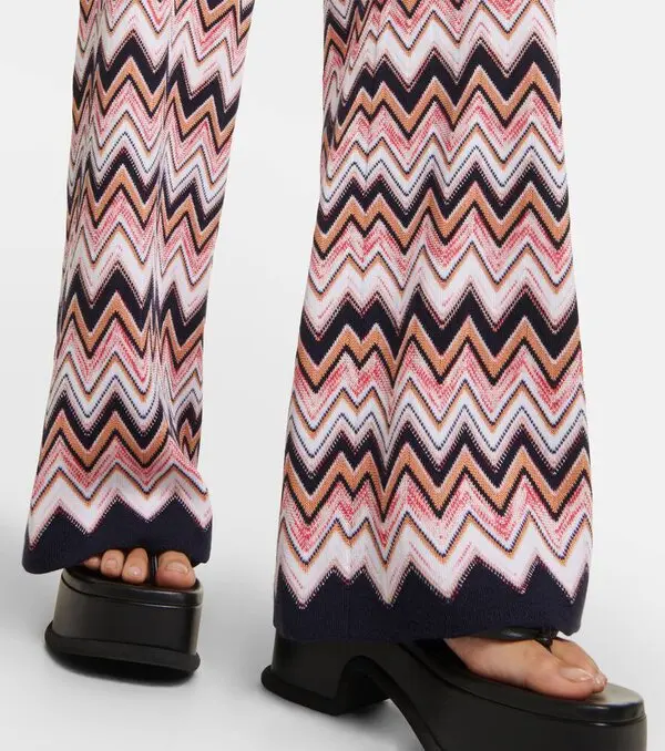 Missoni Zig Zag High-rise Wide-leg Pants - Multicoloured