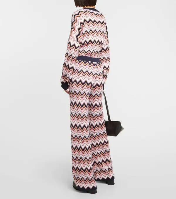 Missoni Zig Zag High-rise Wide-leg Pants - Multicoloured
