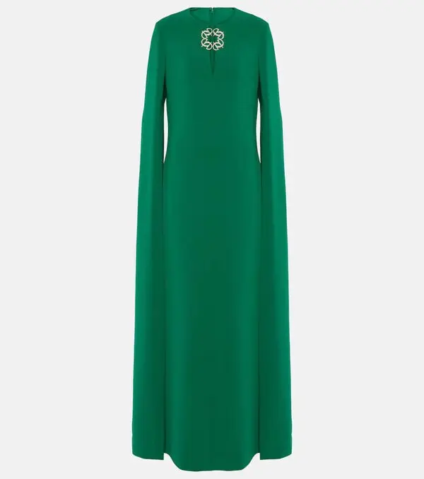 Elie Saab Embellished Cady Gown