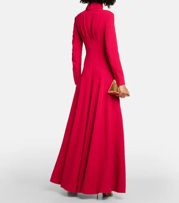 EMILIA WICKSTEAD Oakley Pleated Crêpe Maxi Dress