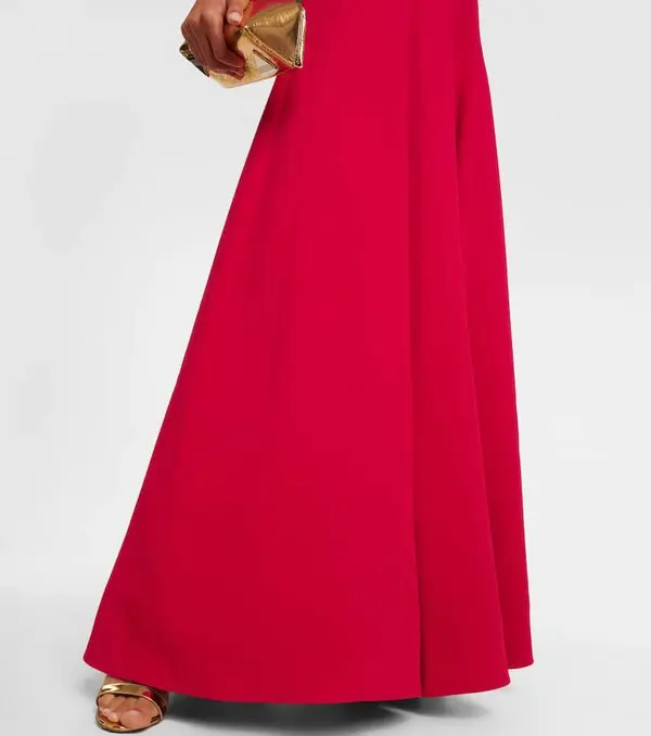 EMILIA WICKSTEAD Oakley Pleated Crêpe Maxi Dress