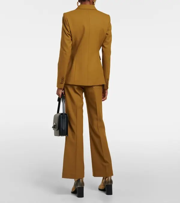 Dorothee Schumacher Double-breasted Blazer In Olive