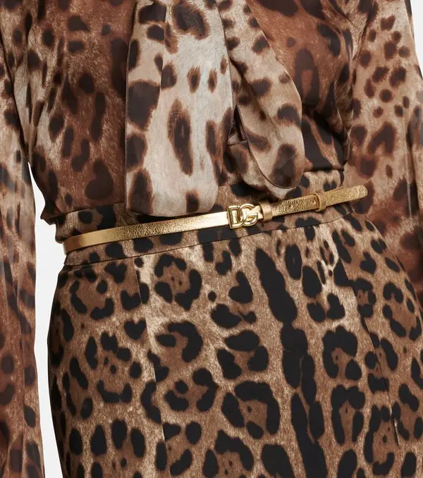 Dolce & Gabbana Dg Leather Belt - Gold