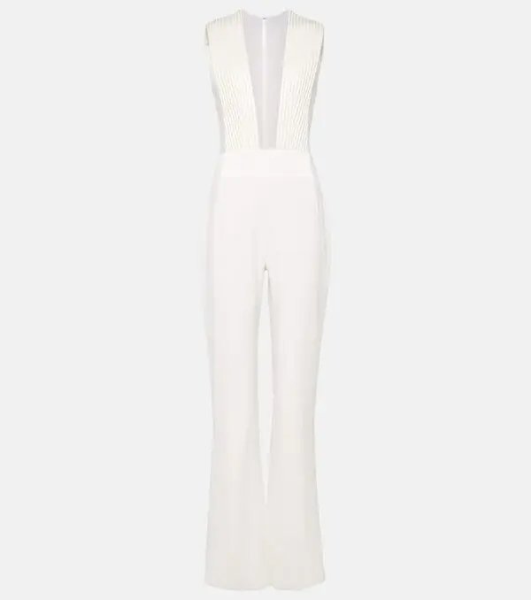 Galvan Soho Flared Jumpsuit - White