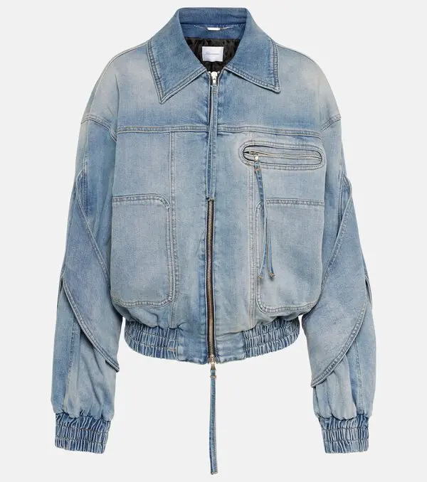 Blumarine Denim Bomber Jacket