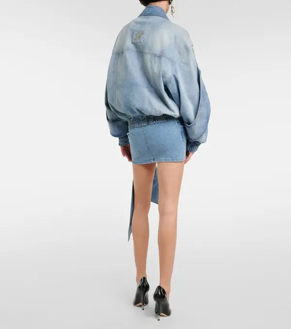 Blumarine Denim Bomber Jacket