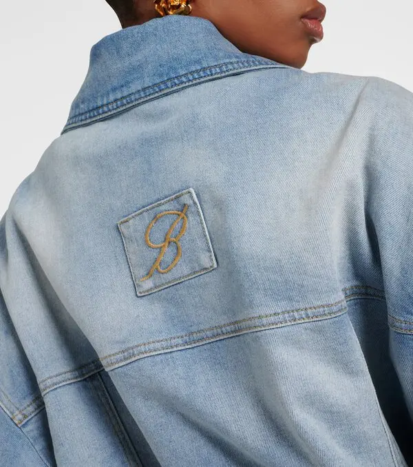 Blumarine Denim Bomber Jacket