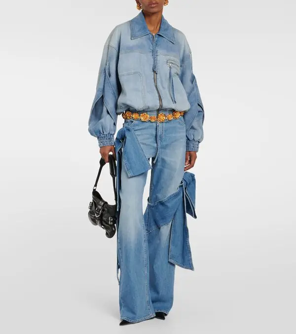 Blumarine Denim Bomber Jacket