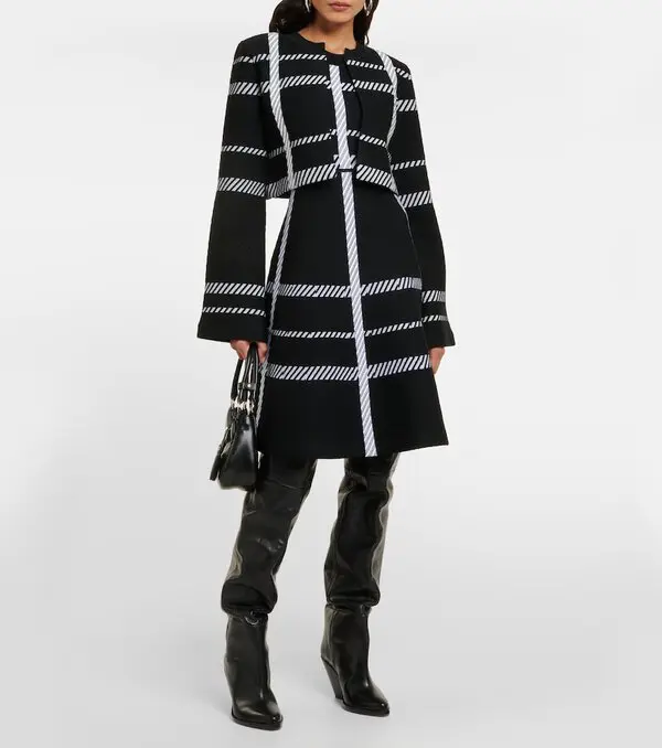 Dorothee Schumacher Checked Midi Dress