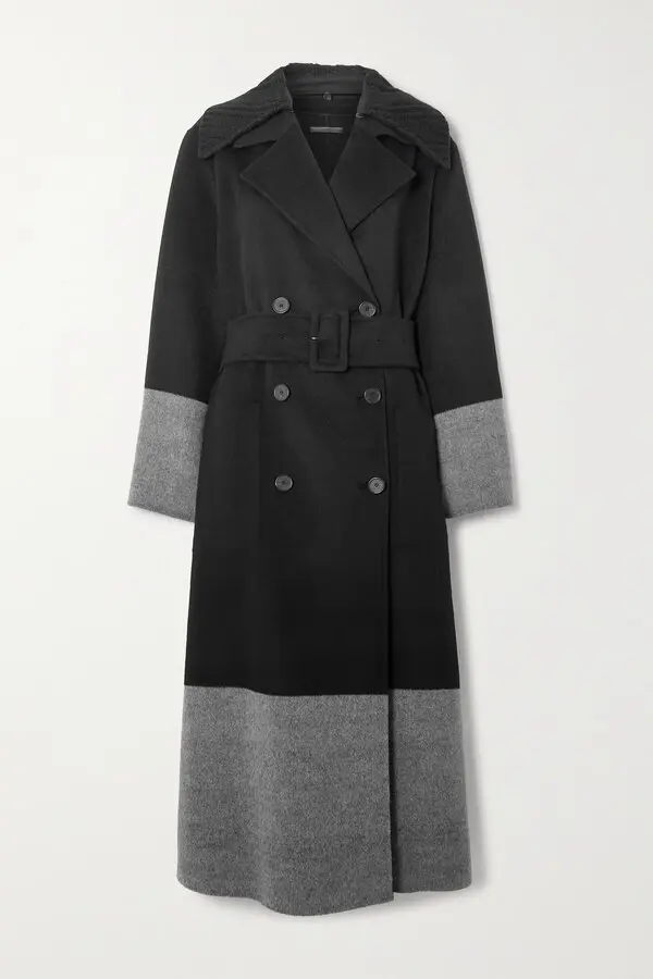 JOSEPH Merton Belted Double-breasted Wool Coat