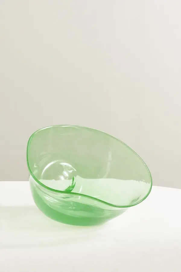 Completedworks Thaw Asymmetric Recycled-glass Bowl - Green