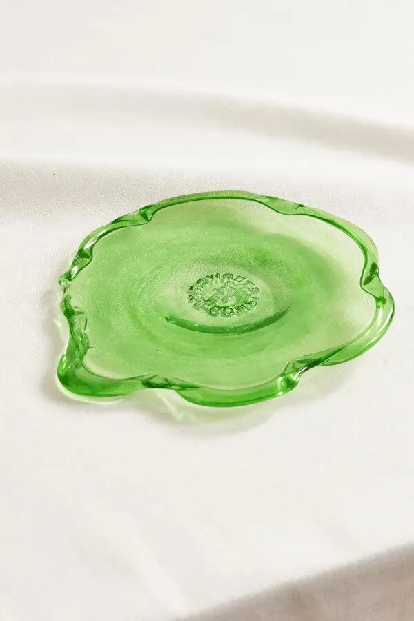 Completedworks Thaw Recycled-glass Side Plate - Green