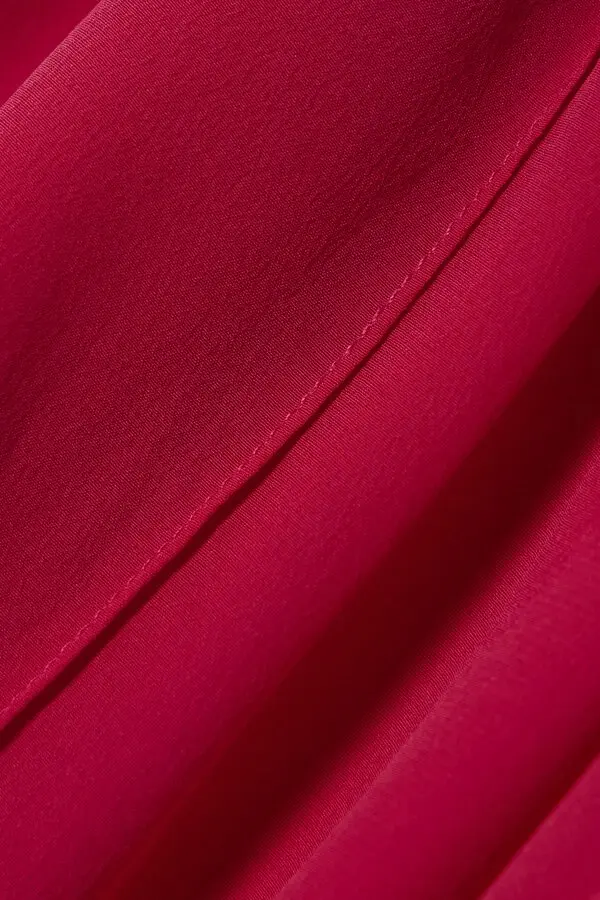 ESSE STUDIOS Classico Silk Crepe De Chine Wide-leg Pants