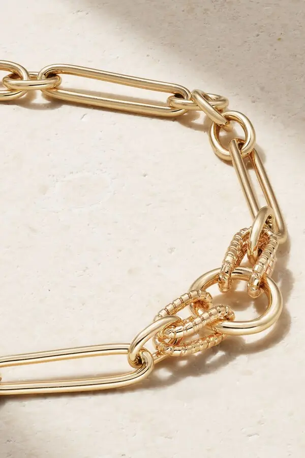 LUCY DELIUS Trombone 14-karat Diamond Bracelet