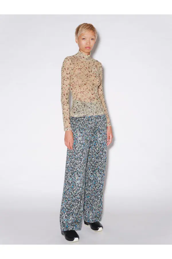 Rosetta Getty Foam Printed Turtleneck T-shirt