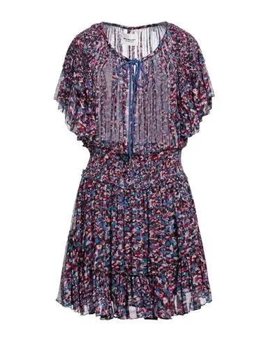 MARANT ETOILE Viscose Floral Mini Dress - Purple