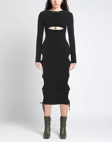 ANDREĀDAMO Midi Knit Dress - Black