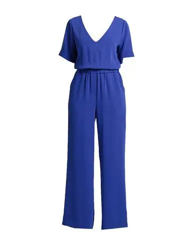 P.a.r.o.s.h Solid Color Crepe Jumpsuit - Blue